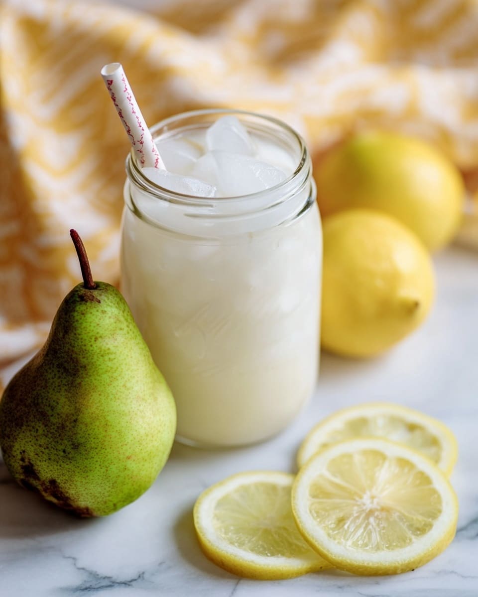 Creamy Pear Lemonade: Refreshing Summer Fruit Drink