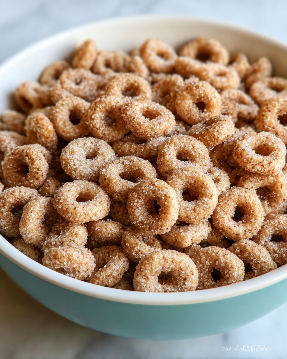 Mini Doughnut Hot Buttered Cheerios – Sweet Cinnamon Snack